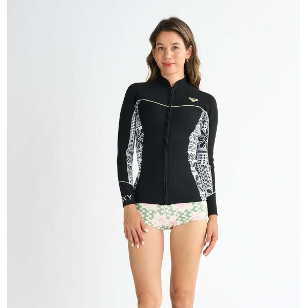 JAPAN FIT体温低下と日焼けを防ぐ着脱も簡単なフロントジップのロングスリーブジャケット。日本の水温を考慮した2mmの生地厚と、パーツ接合部からの水の侵入を防ぐすくい縫い縫製仕様の設計で、安心の保温性も確保。型紙は日本製で運動性と着心地...