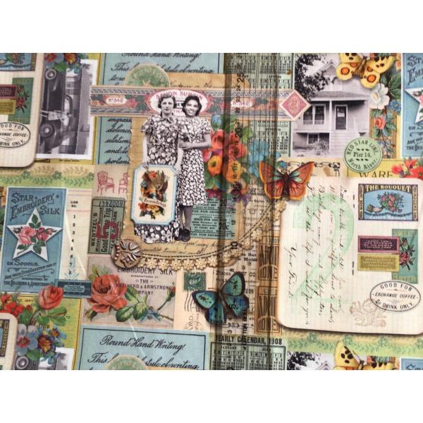 ☆メーカー ｍｏｄａ☆デザイン CATHE HOLDEN'S　デジタルプリントレディ2人から2人の間隔は約25cmです☆表示価格について・生地商品の表示価格は 10cmの値段です。☆購入数について・購入数[1]で 10cmのご注文となります...