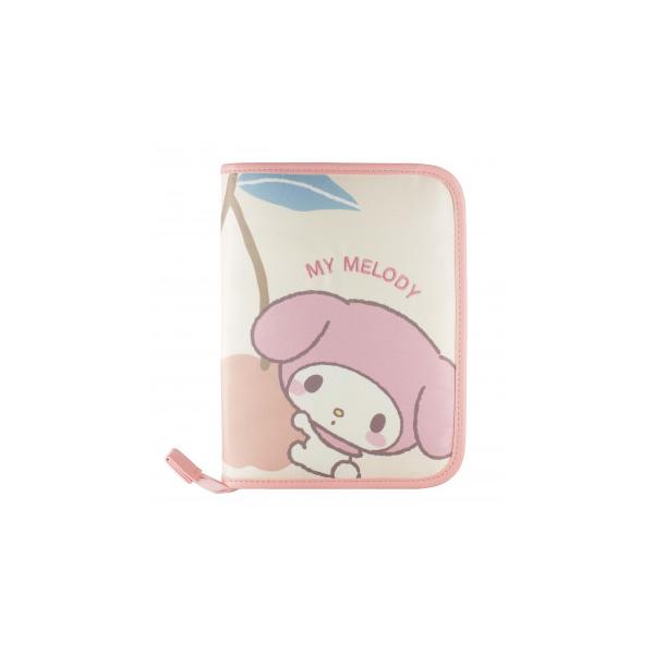 大きく開くジャバラポケット。中身が見やすく、出し入れしやすい!小物を収納できるファスナーポケット付き。母子手帳・保険証・診察券などまとめて収納できます。