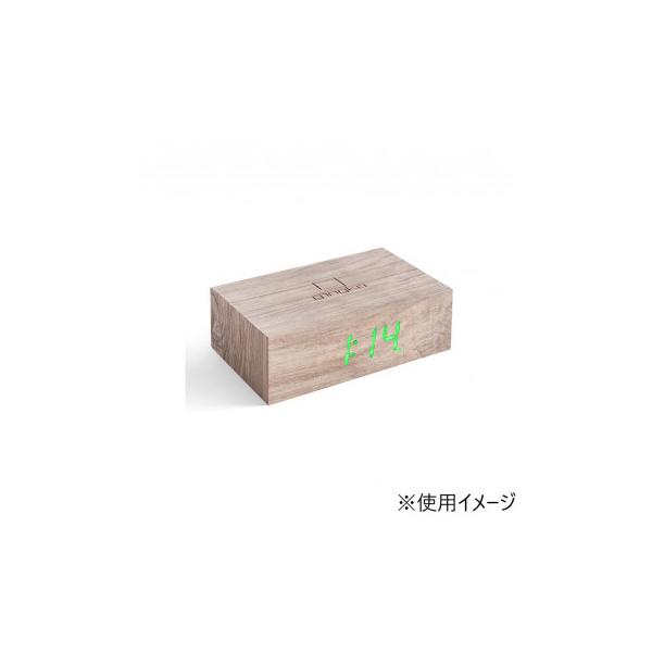 音を鳴らすことで時刻を表示するアラーム&amp;スヌーズクロック。アラームが鳴っている間、本体をひっくり返すことで簡単にアラームを止めることがでます。