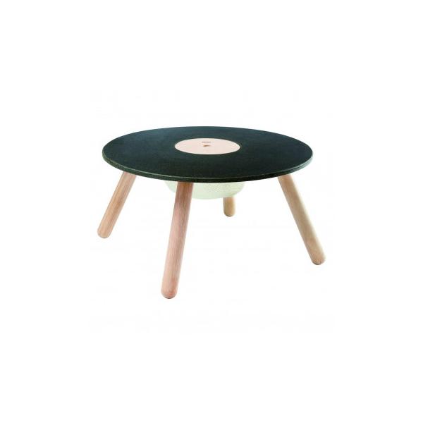 ラウンドテーブルで素敵な時間を過ごしましょう!この多機能テーブルは、活発なお子さんにぴったりです。勉強やその他の活動でも役立ちます。天板にはチョークでお絵かきができ、中央の物入れには文房具やおもちゃを収納できます。