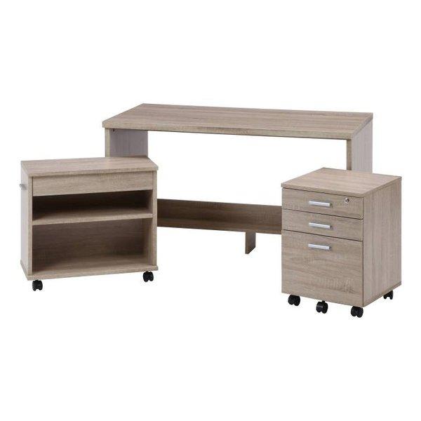 ■3点セット■組立品サイズ：幅120 × 奥行59 × 高さ72.5cm棚板厚：t12天板・地板厚：t22カラー： ホワイト オーク 白材質：プリント紙化粧繊維板▼幅120 幅120センチ 幅120cm 120 120センチ 120cm 奥...