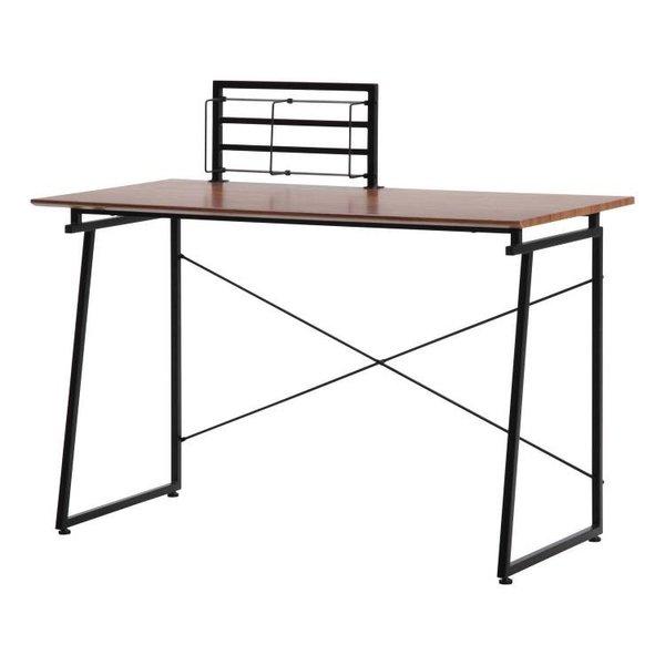 サイズ：幅120×奥行60×高さ75cmカラー： ブラウン 茶色天板：合成皮革（PVC）化粧繊維板脚部： スチール▼幅120 幅120センチ 幅120cm 120 120センチ 120cm 奥行60 奥行60センチ 奥行60cm 60 60...