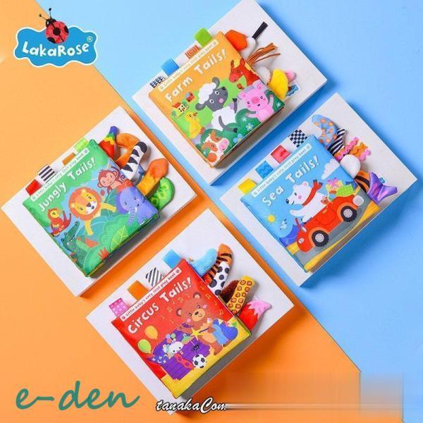 0歳?1歳くらいまでの赤ちゃんにおすすめ！触ってたのしい、赤ちゃん用の布絵本です掴んだりできるようになってくる3か月頃からおすすめです★おすすめポイント0歳からの赤ちゃんでも反応する仕掛けがたっぷり・ハッキリした色合い・触るとカシャカシャ音...