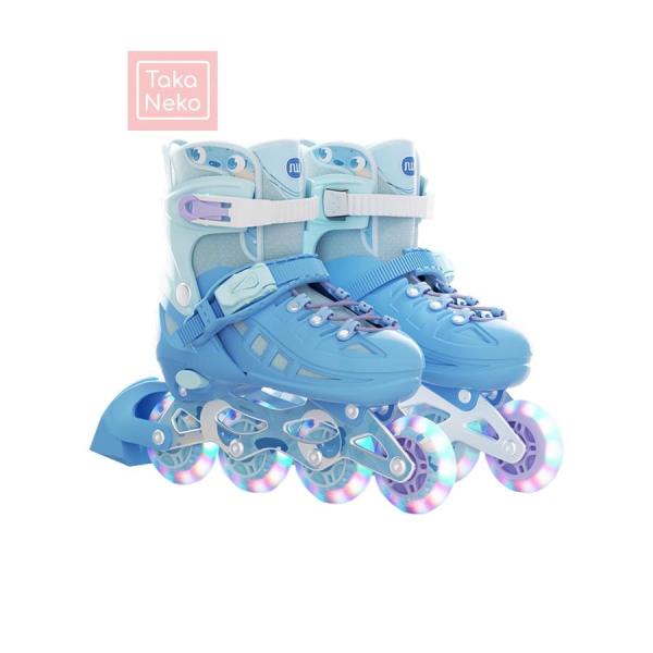 【ワンタッチでサイズ調節可能】S(18.0-21.0cm)、M(21.5-23.5cm)、Ｌ(24.0-26.0cm) 三種類のサイズで、工具不要で、PUSHボタンを押すとサイズに調整できます。サイズ変更が自在なぶん、子供の成長に合わせて長...