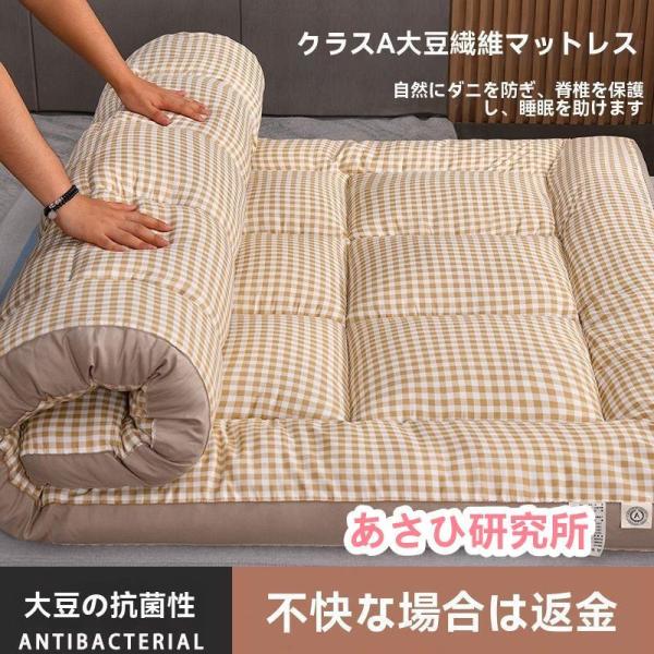 ほこりの出にくい 敷布団 セミダブル &amp;lt;br&amp;gt;&amp;lt;br&amp;gt;肌にしっとり、ピーチスキン加工生地使用で快適睡眠！&amp;lt;br&amp;gt;布団は圧縮梱包でコンパクトにお届けします。開...