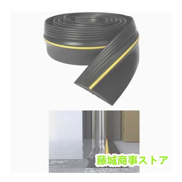 商品情報車庫 扉 ガレージ シャッター 等の地面に取り付けすることで、シャッター等が閉まったときにしっかりと密閉し隙間を無くすことで雨風、埃 等の侵入を防ぐゴムストリップです。高さ12mmの山なりデザインを採用することでより高いレベルの防塵...