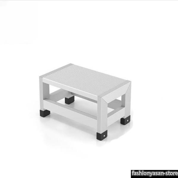 【高強度アルミ合金製】プラスチックや木製製品と比べ、高い耐久性と信頼性を実現。荷重300kgまで対応し、サビに強いアルミ素材採用で、水洗い可能。【滑り防止＆安定設計】天面に凹凸溝加工、ズレ防止と踏み心地の良さを両立し、高所作業時の安定性を確...