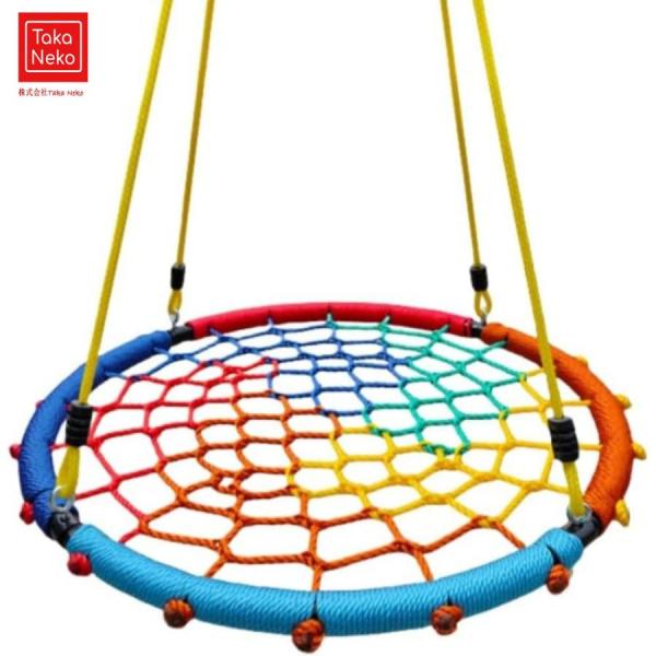 【ブランコ仕様】ブランコの耐荷重は250kg、直径は60/80/100cmで、付属品にはロープとバックルが付いており、丈夫で耐久性があり、複数の子供が一緒にブランコで遊ぶことができます。【品質保証】ご使用中に何かご質問がございましたら、お気...