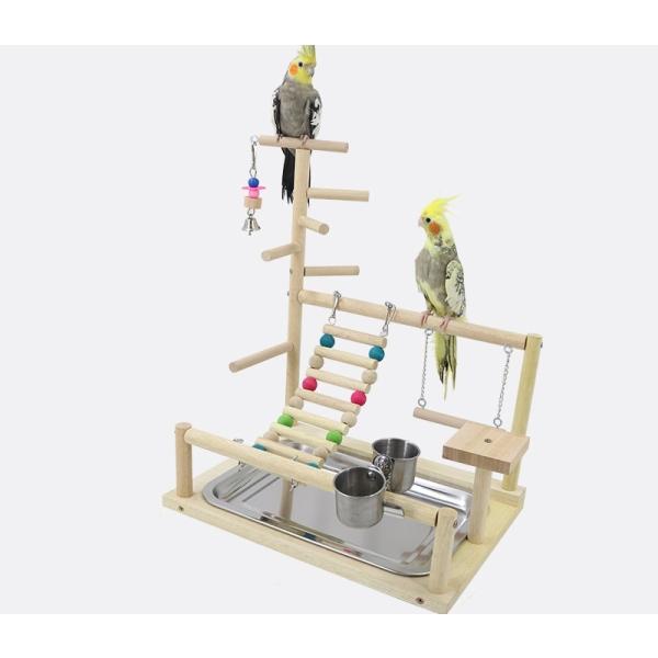 【商品仕様】組み立て後：長さ37cm、幅26cm、高さ44cm　梱包サイズ（CM）：40*26*8cm　重量：1.5kg　適用対象：中小型インコ、小動物（ハムスター、スナネズミ、マウス、ラット、オウム）【高品質】高品質の素材を採用し、一切の...