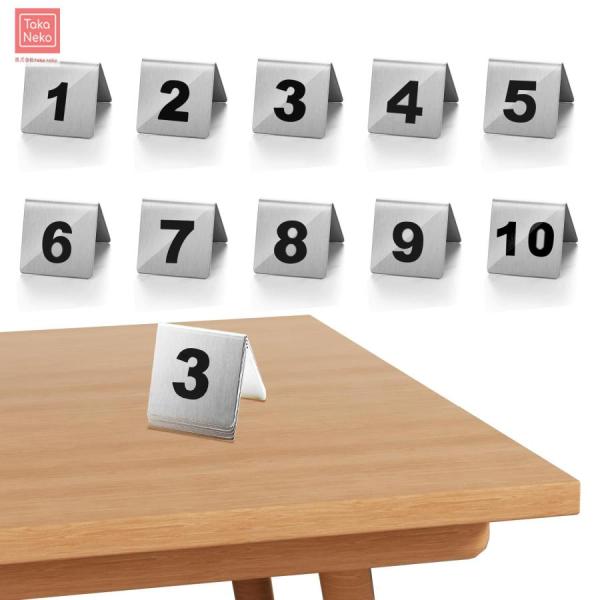 【高品質ステンレス鋼素材】ステンレス鋼の席札はバリ（不要な突起や余分な部分）がなしで、美しい金属質感を特徴としています。また、腐食に強く、高温にも耐え、摩耗にも優れており、錆びないため、水中や屋外での使用に適しています。そのため、ステンレス...