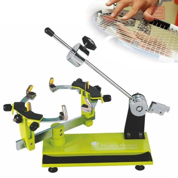 【6点取り付け】6点取り付けでラケットをしっかりと固定します。当社のラケットストリングマシンは2点式よりも安定しています。ラケットにガットを素早く張るのに役立ちます。<br><br>【完璧なストリングテンション】36...