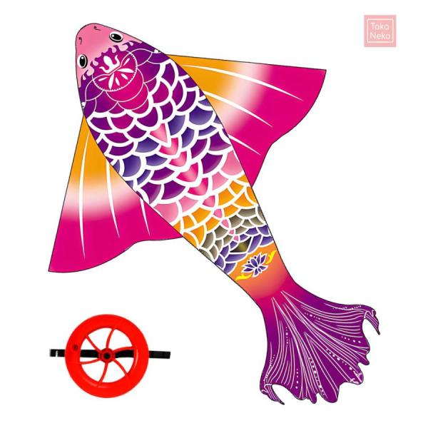 【微風で揚がる】クラシックな三角形凧で、それほど風が強くない日でも飛ぶので、初心でも子供でも簡単に飛ばすことができます。テール(尾)付き、凧にテールを付けるとより容易に揚がり、安定性も抜群です。　　仕様：飛行機凧＊1、ハンドル(100m凧糸...