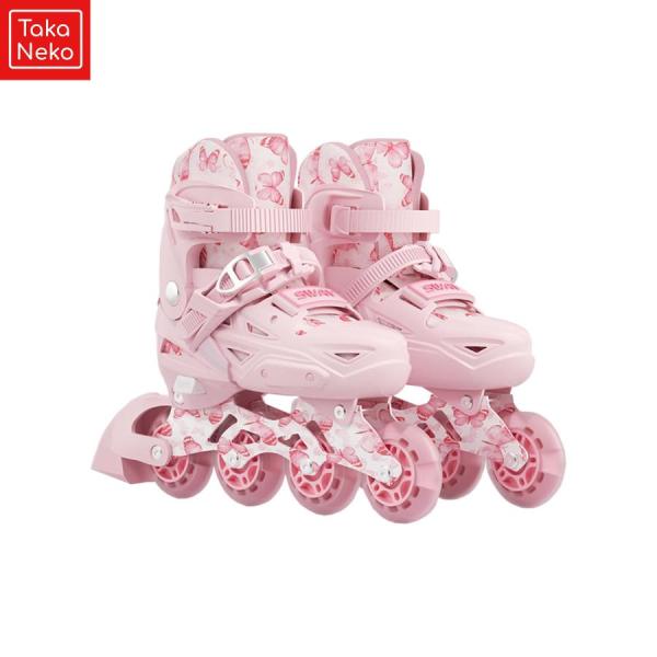 【ワンタッチでサイズ調節可能】S(15.0-18.0cm)、M(18.5-21.5cm)、Ｌ(22.0-25.0cm) 三種類のサイズで、工具不要で、PUSHボタンを押すとサイズに調整できます。サイズ変更が自在なぶん、子供の成長に合わせて長...