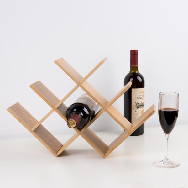 ★特徴1：【収納力抜群、省スペース】このワインラックを使って、最大8本のワインを収納できます。安全にワインを横に積み重ねることができます。ワインを好き方にお勧めます。居間、寝室、台所、パントリー、ワインセラー、地下室またはバーでの使用に非常...