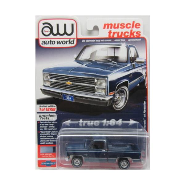 1/64scale AUTO WORLD 1984 Chevy Silverado 10 Fleetside シボレー シルバラード アメ車 ミニカー 在庫は実店舗と共有しておりますので ご注文いただいた時に品切れの場合がございます。万一、...