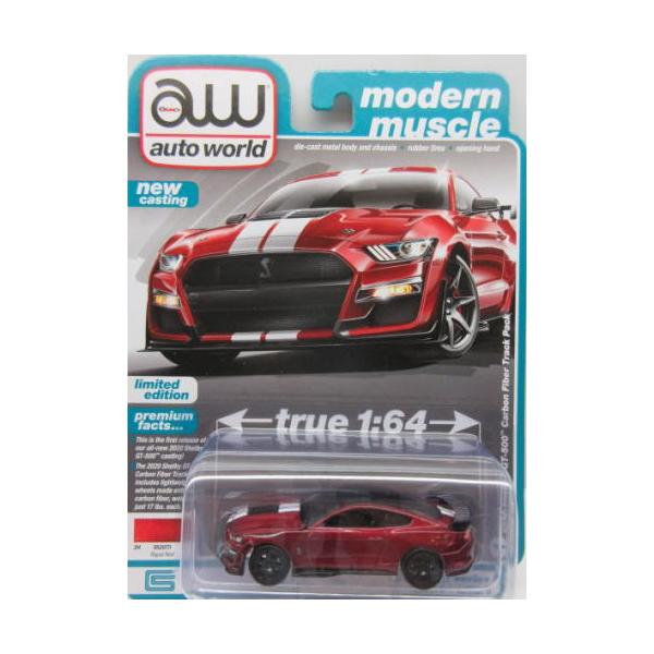 1/64scale AUTO WORLD 2020 Shelby GT-500 Carbon Fiber Track Pack シェルビー カーボン ファイバー アメ車 ミニカー 在庫は実店舗と共有しておりますので ご注文いただいた時に品切...
