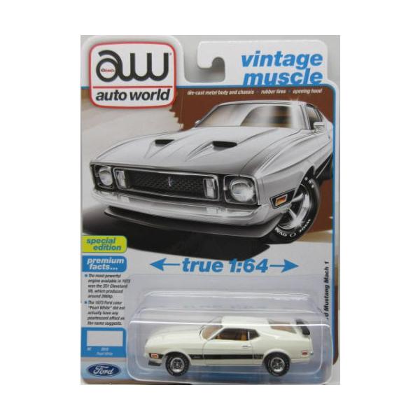 1/64scale AUTO WORLD 1973 Ford Mustang Mach1 フォード マスタング マッハ1 ミニカー アメ車 在庫は実店舗と共有しておりますので ご注文いただいた時に品切れの場合がございます。万一、品切れの際は...