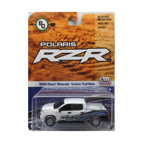 1/64scale AUTO WORLD 2020 Chevy Silverado Custom Trail Boss Polaris RZR シボレー シルバラード ミニカー アメ車 在庫は実店舗と共有しておりますので ご注文いただいた時...