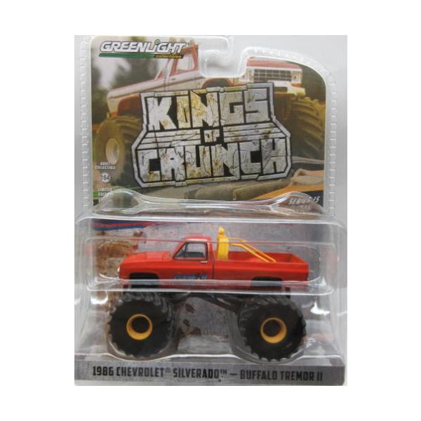 1/64scale グリーンライト GREENLIGHT Kings of Crunch 1986 Chevrolet Silverado Buffalo Tremor 2 シボレー シルバラード ミニカー 在庫は実店舗と共有しておりますの...