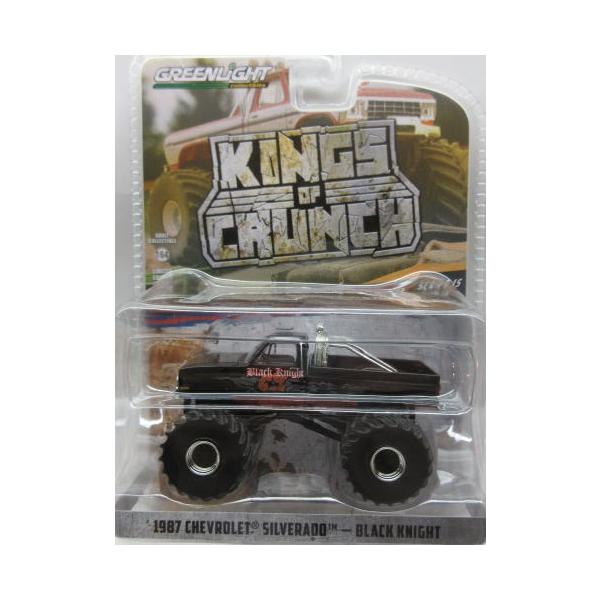 1/64scale グリーンライト GREENLIGHT Kings of Crunch 1987 Chevrolet Silverado Black Knight シボレー シルバラード ミニカー 在庫は実店舗と共有しておりますので ご注...
