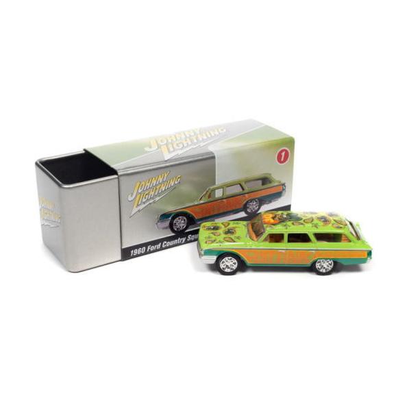 1/64 ジョニーライトニング JOHNNY LIGHTNING STORAGE TIN 1960 Ford Country Squire Rat Fink アメ車 ラットフィンク フォード カントリー スクワイア ミニカー 在庫は実店舗と...