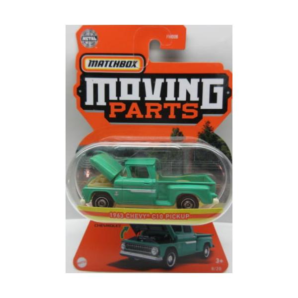 1/64  MATCHBOX マッチボックス Moving Parte 1963 Chevy C-10 Pickup シボレー ピックアップ アメ車 ミニカー 在庫は実店舗と共有しておりますので ご注文いただいた時に品切れの場合がございます...