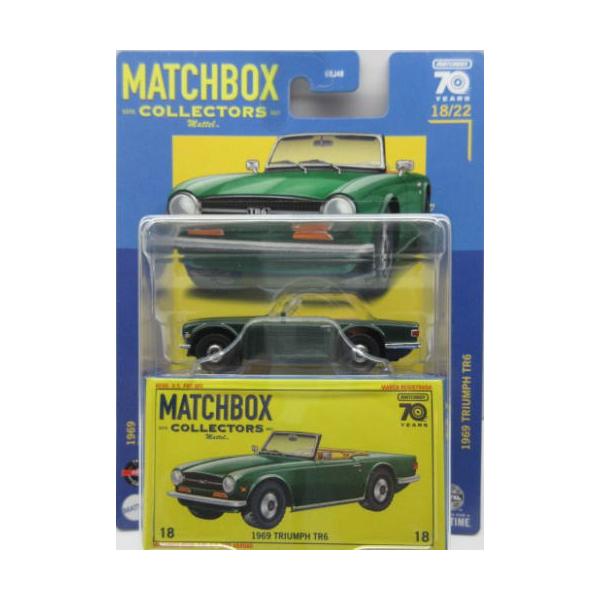 1/64 MATCHBOX マッチボックス 1969 Triumph TR6 トライアンフ ミニカー 在庫は実店舗と共有しておりますので ご注文いただいた時に品切れの場合がございます。万一、品切れの際はご容赦ください。