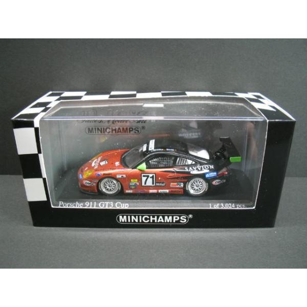 1/43scale ミニチャンプス MINICHAMPS Porsche 911 GT3 Cup Henzier/Farnbabacher/Price/Ehret 24h Daytona 2005 ポルシェ デイトナ 外箱にすれ有り 在庫は...