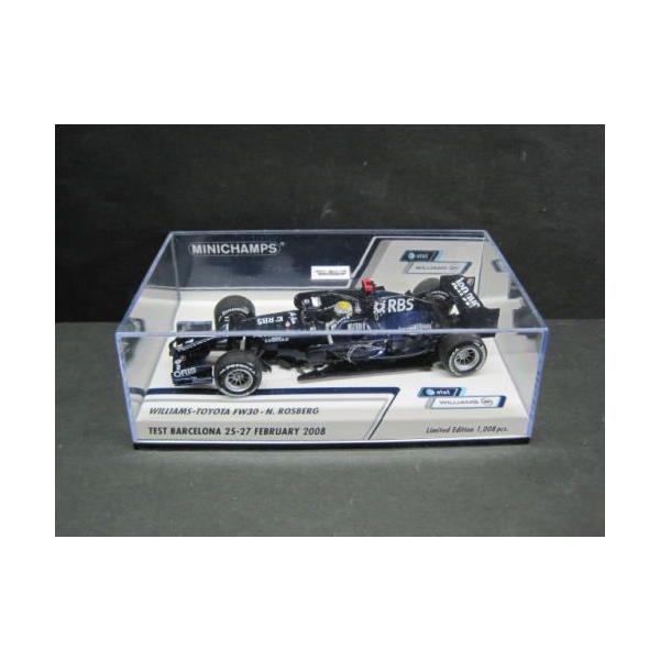 1/43scale ミニチャンプス MINICHAMPS Williams-Toyota FW30 Test Barcelona 25-27 February 2008 N.Rosberg ウィリアムズ トヨタ ロズベルグ バルセロナ テス...