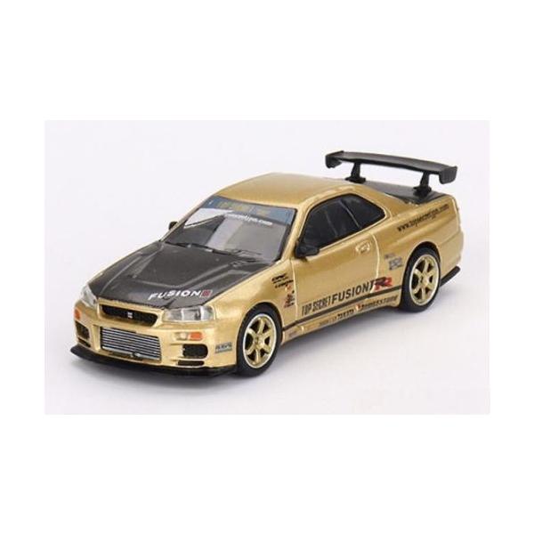 1/64scale MINI GT Nissan Skyline GT-R (R34) Top Secret Top Secret Gold Japan Exclusive RHD 日産 スカイライン ミニカー 在庫は実店舗と共有しておりま...