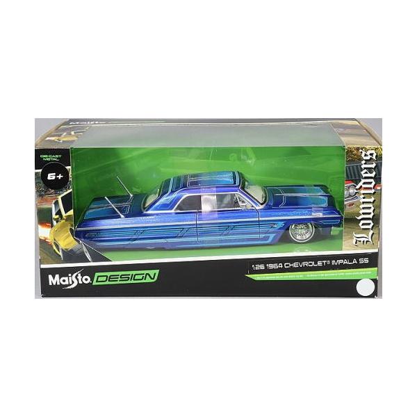 1/26 マイスト Maisto 1964 Chevrolet Impala SS ブルー シボレー インパラ ミニカー 在庫は実店舗と共有しておりますのでご注文いただいた時に品切れの場合がございます。万一、品切れの際はご容赦ください。
