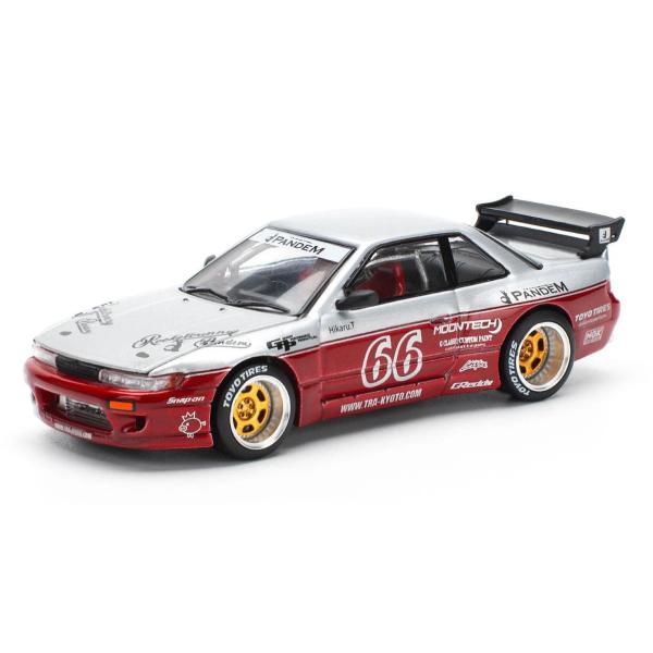 1/64scale POP RACE Pandem Silvia S13 Moontech Red 日産 シルビア ミニカー 在庫は実店舗と共有しておりますので ご注文いただいた時に品切れの場合がございます。万一、品切れの際はご容赦ください。
