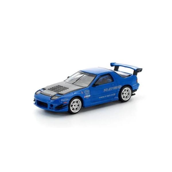 1/64scale POP RACE Mazda RX-7 FC3S RE-AMEMIYA Blue マツダ ミニカー 在庫は実店舗と共有しておりますので ご注文いただいた時に品切れの場合がございます。万一、品切れの際はご容赦ください。