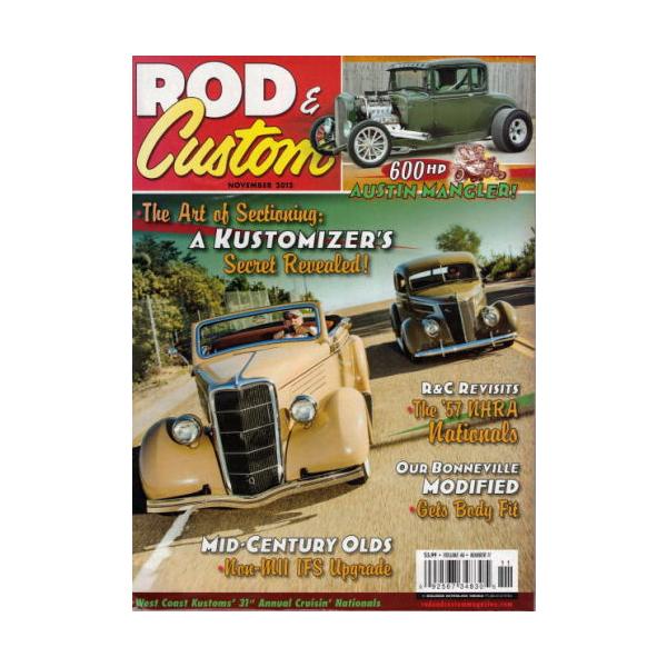 ROD &amp; Custom 2012 November size20.0×26.5cm 洋書 US 在庫は実店舗と共有しておりますので ご注文いただいた時に品切れの場合がございます。万一、品切れの際はご容赦ください。