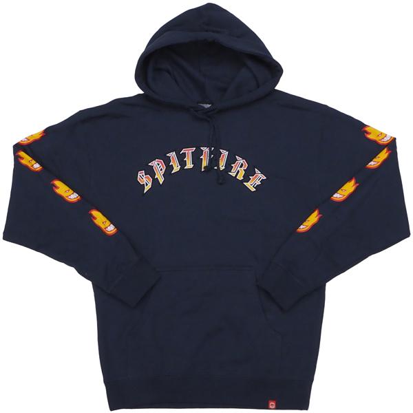 Spitfireのプルオーバーのパーカーです。フロント、両袖にプリント有り。