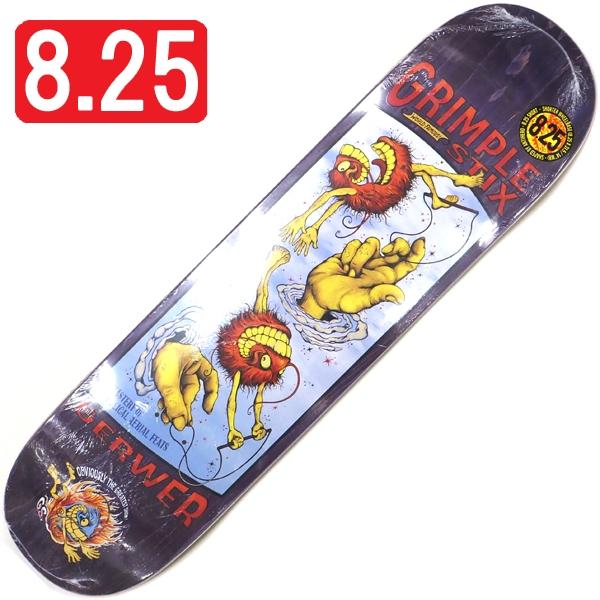 幅:21.0cm 長さ:80.1cm ノーズ:17.2cm テール:16.5cm ビス間:35.0cm コンケーブの深さ:10.0mmAntiheroのFrank Gerwerモデル 8.25インチ。キックはノーズ、テールとも角度は抑えめで...