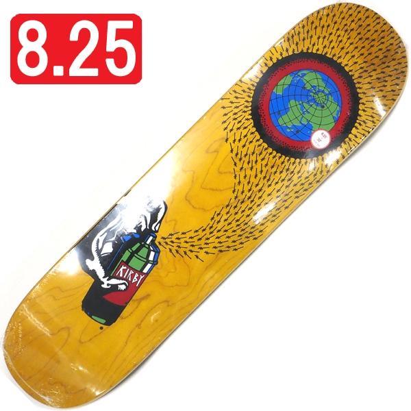 幅:21.0cm 長さ:81.3cm ノーズ:17.2cm テール:16.8cm ビス間:35.9cm コンケーブの深さ:11.0mmDeathwishのTaylor Kirbyモデル 8.25インチ。キックはノーズ、テールとも角度は抑えめ...