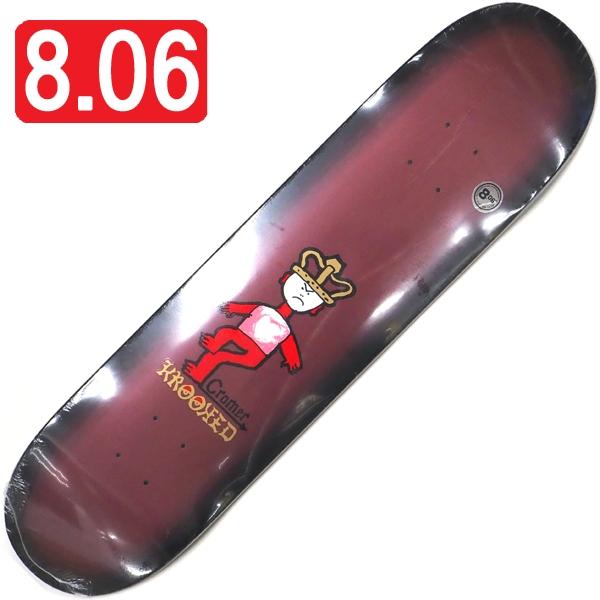 幅:20.3cm 長さ:80.5cm ノーズ:16.8cm テール:16.5cm ビス間:35.8cm コンケーブの深さ:10.0mmKrookedのBrad Cromerモデル 8.06インチ。キックはノーズ、テールとも角度は抑えめですが...