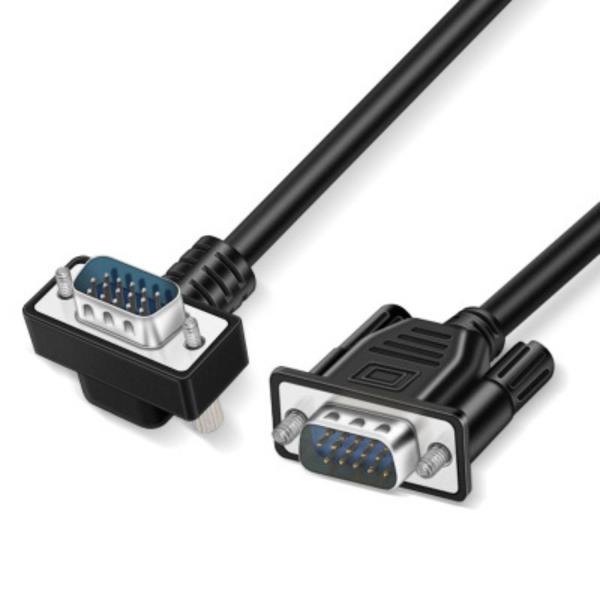 D-sub15pin(ミニ)オスケーブルとD-sub15pin(ミニ)オスL型ケーブルです。パソコンの画面をディスプレイやプロジェクターなどに 映したい場合に使用します。L型プラグは狭いスペースで非常に便利です。解像度：1080p長さ：0.5m