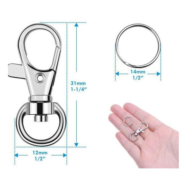 キーホルダー替わりやチャームの取り付けなどに材料: 合金
