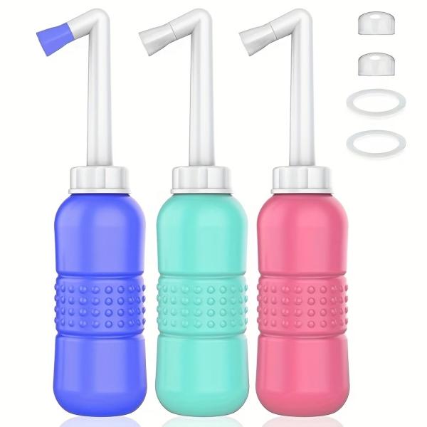 1個携帯用ビデ 15オンス (450ml) ペリボトル 旅行用ビデ。外出先での衛生管理に最適なケアツール