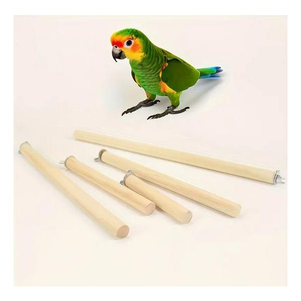 蝶ねじとワッシャーで鳥かごのワイヤーを挟んで使用する止まり木です※長さ表示には、若干の誤差があります