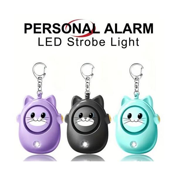 130デシベルの大音量防犯ブザーチェーンを引っ張ると音が鳴ります戻すと音がやみますLR44x3(テスト用電池付属)