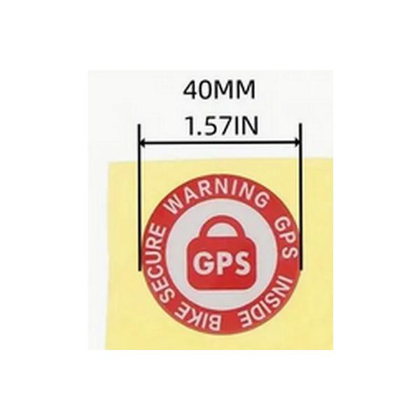 GPSトラッキングを明記した、盗難防止用ステッカー1枚です