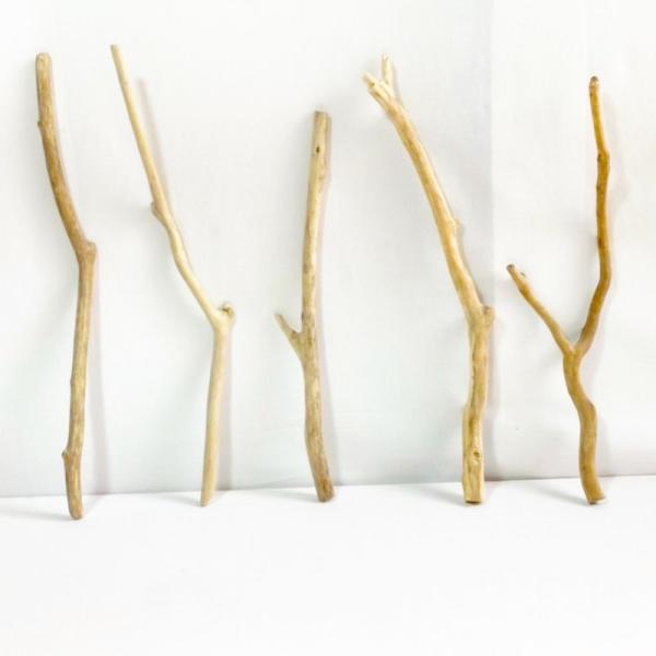 【商品名】流木 棒 枝 30cm〜50cm インテリア 観葉植物 ハンギング ハンガー 吊り下げ 壁掛け 園芸 1m以下 長い 短い 太い 細い 大 中 小 流木アート DIY 吊るす 玄関 素材 現物画像 1点物 ウッドスティック 棒状流...
