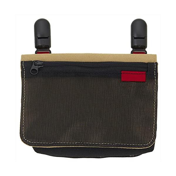 ポケットのない服に取り付けられるクリップポケット表面には小物の収納に便利なファスナーポケット付きカラーブラックサイズ幅145mm×高さ110mm×奥行13mm素材本体＝ポリエステル、クリップ＝POM重量49g