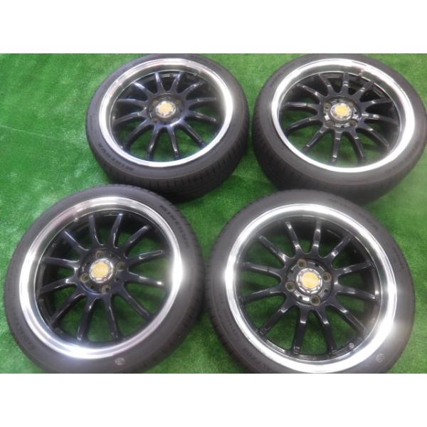 SCADA S/CADA ブラック黒？ アルミ ホイール 16インチ 16X5.5J +48 4H PCD100・165/45R16 2024年製 MINERVA RADIAL F205 タイヤ付 4本***入札・ご購入前に商品説明を必ずご...