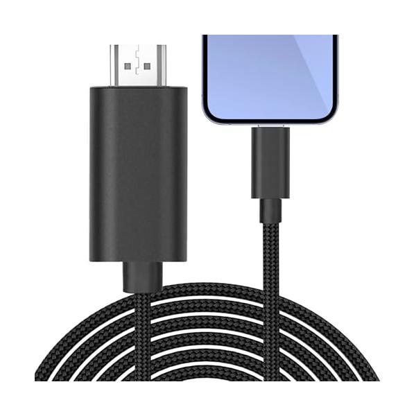 ブラック/3m/-・Size:3mColor:ブラック・Phone hdmi変換ケーブル・給電不要phone hdmi ケーブルは最新の変換技術により、スマートフォン/Padタブレットの画面を同時にテレビに映すことができます。テレビ番組、映...