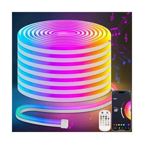 テープライトRGB/10m/RGB10MJP・Color:RGBSize:10m・パッケージ個数:1・[1080 LEDで構成される[スーパーブライトもさまざまな色]。LEDネオンライトベルトはアップグレードされたLEDです。サイドブライト...